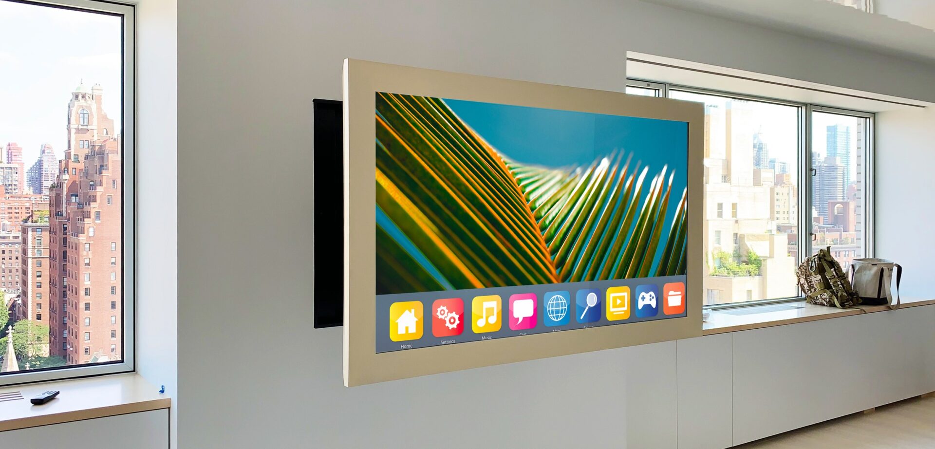 Mirror TV Installation with Door to Door White Glove Delivery